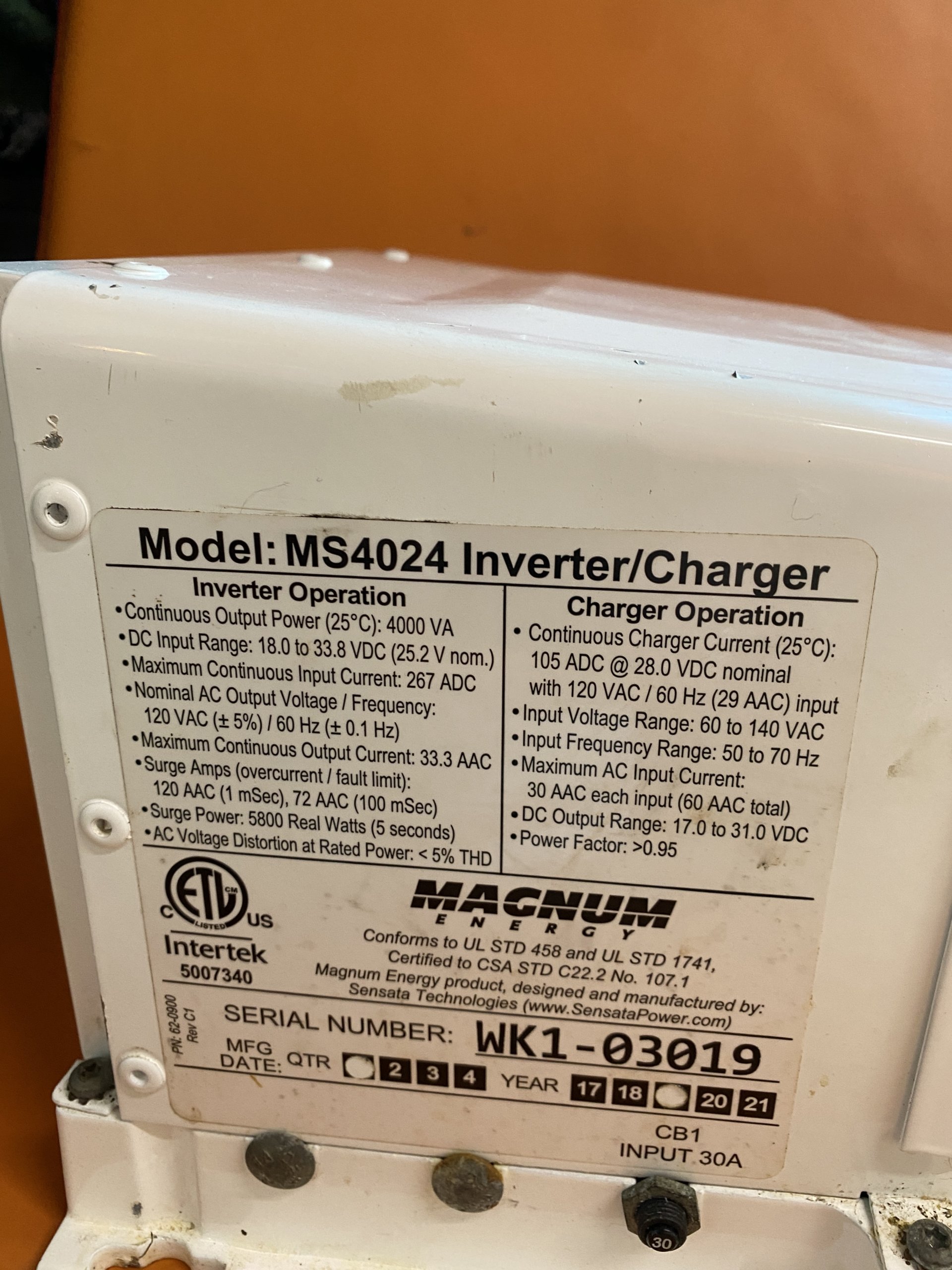 Buy Magnum 4KW Inverter New WW, - Harbor Shoppers